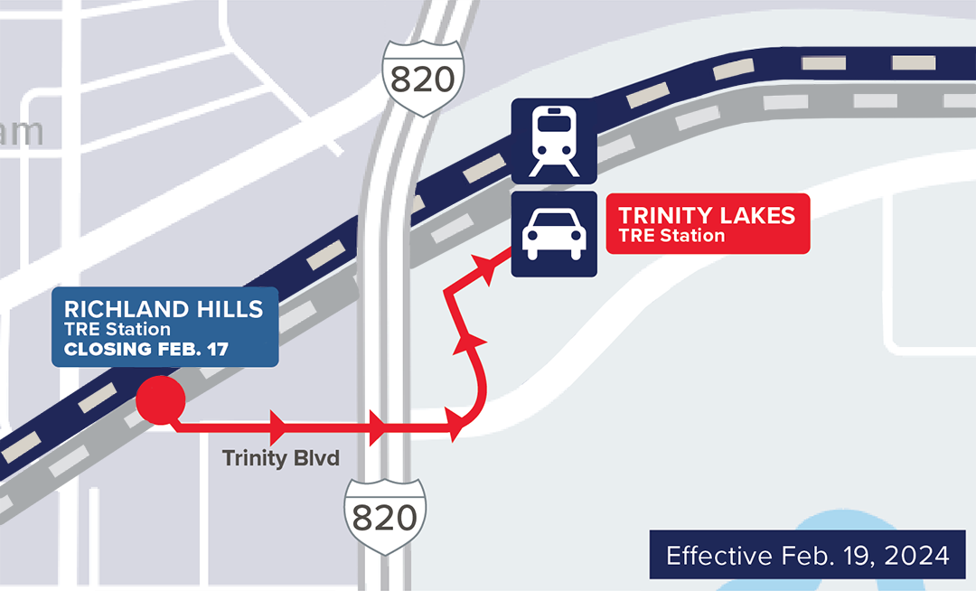 Trinity Lakes Station - Trinity Railway Express
