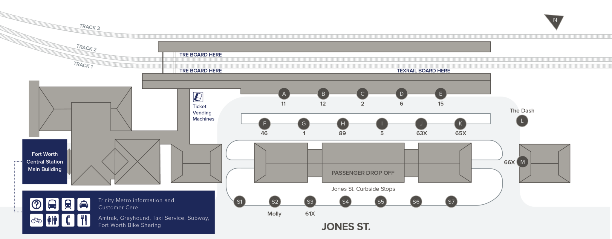 Stations - Trinity Railway Express