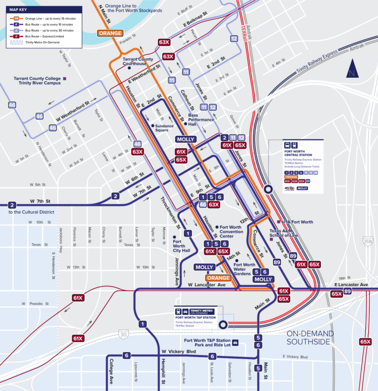Stations - Trinity Railway Express