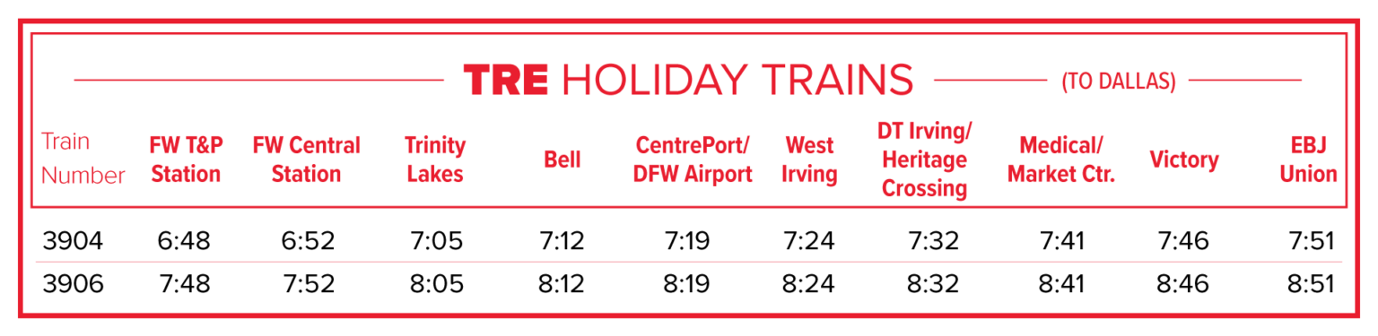 Santa - Trinity Railway Express